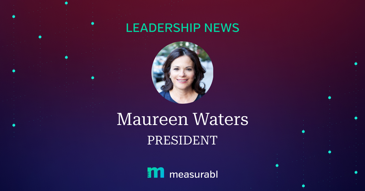 Maureen Waters at Measurabl | Measurabl's New President